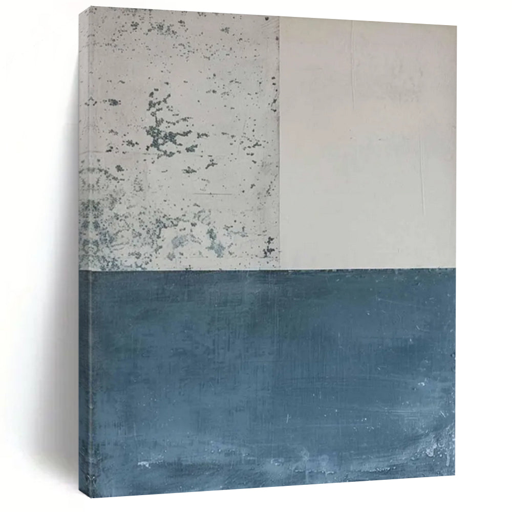 “Minimalist Color Blocks” – Simple Color - Blocked Oil Painting with S ...