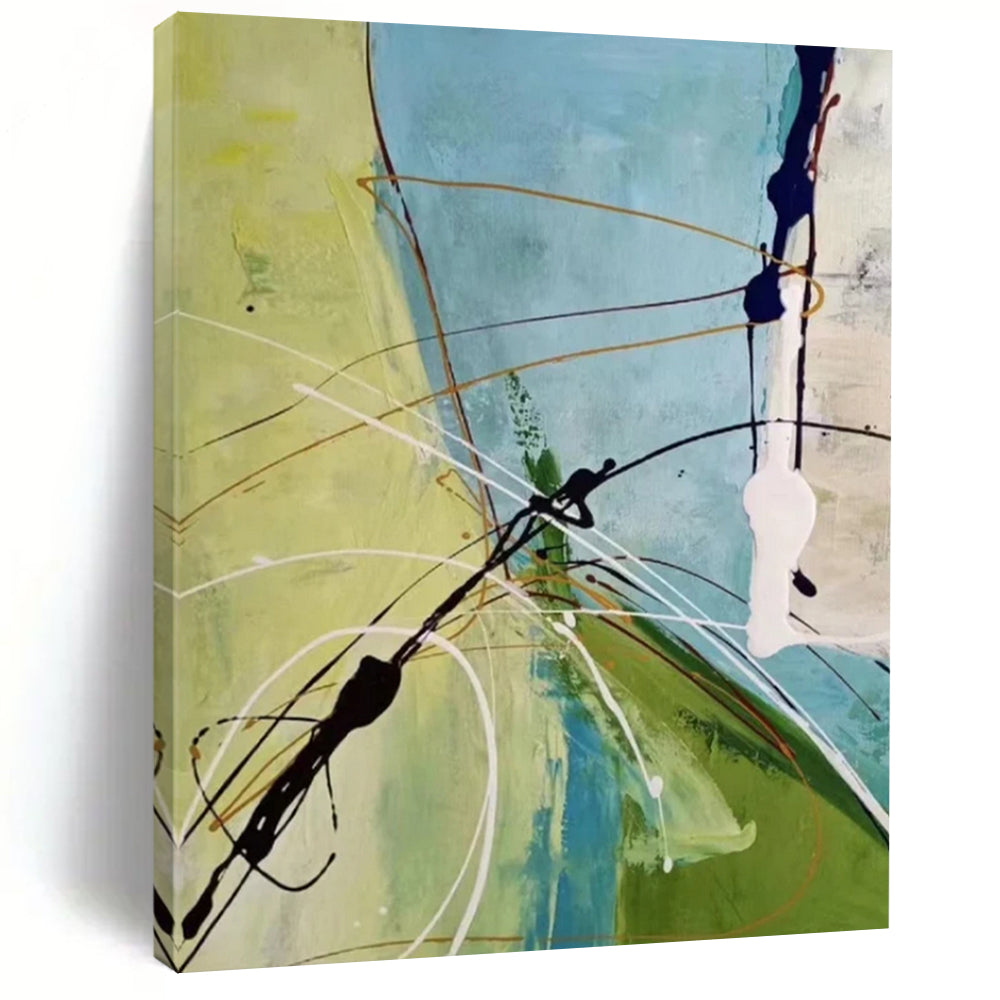 Dynamic Line Abstract Art, Perfect for Contemporary Gallery & Edgy Lou ...