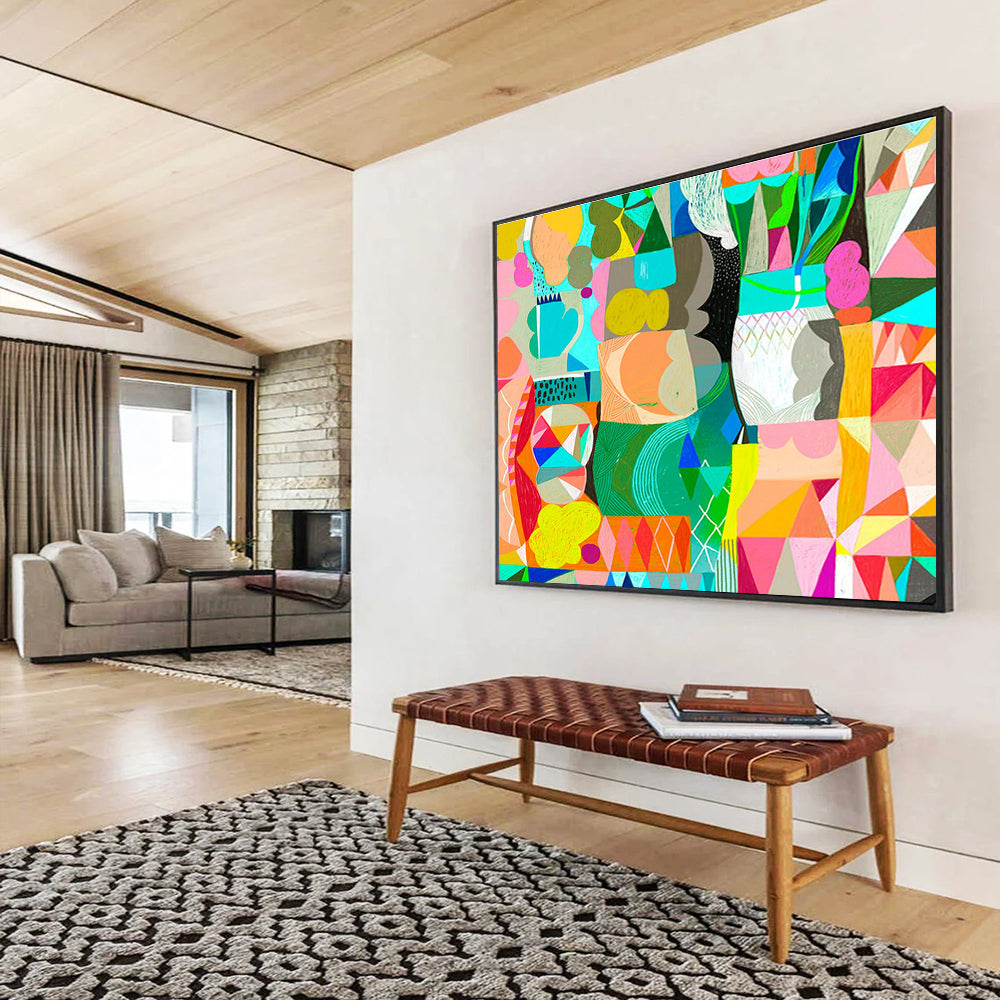 Geometric Color Block Art